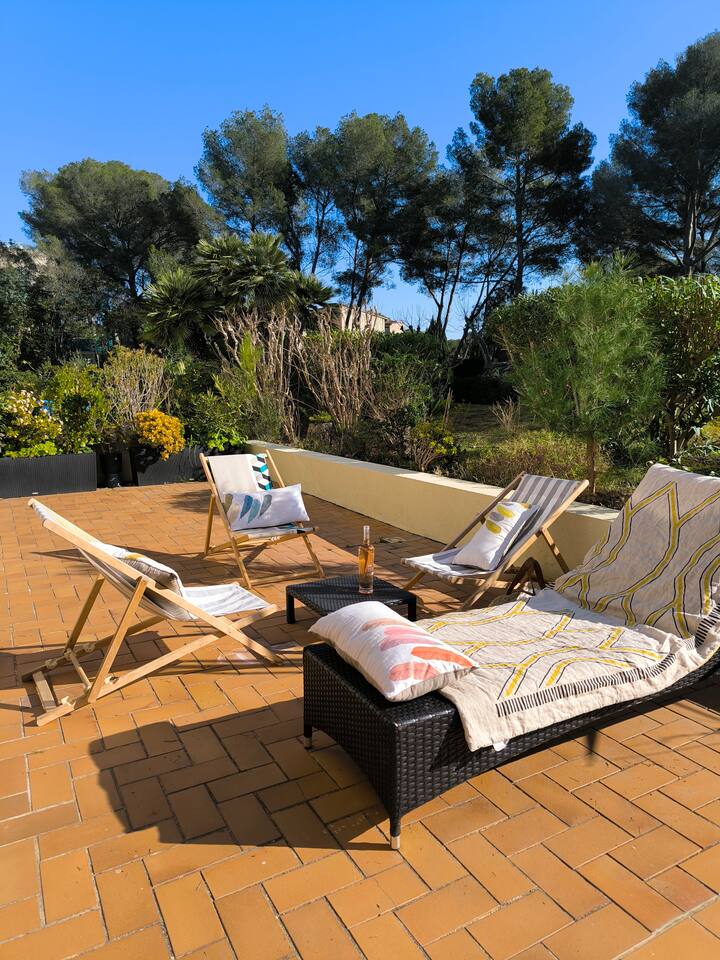 Au Vert, La Mer à 10 Mn, Terrasse Wifi Parking - Cap Estérel