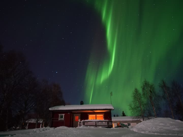 Chalet Au Bord De La Rivière – Aurores Boréales - Pello