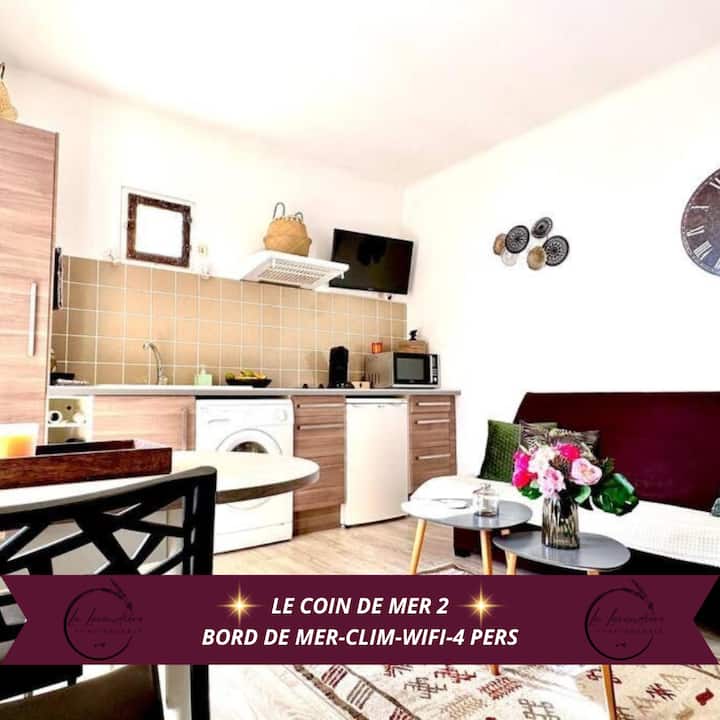 Le Coin De Mer 2 - Bord De Mer | Clim | Wifi | 4 P - Fos-sur-Mer