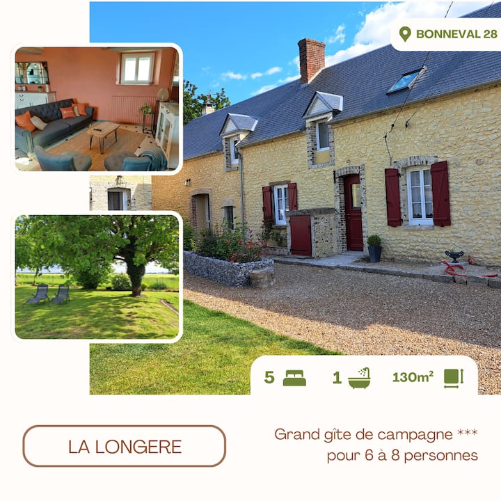 Longère De Campagne Familiale * * * - Bonneval