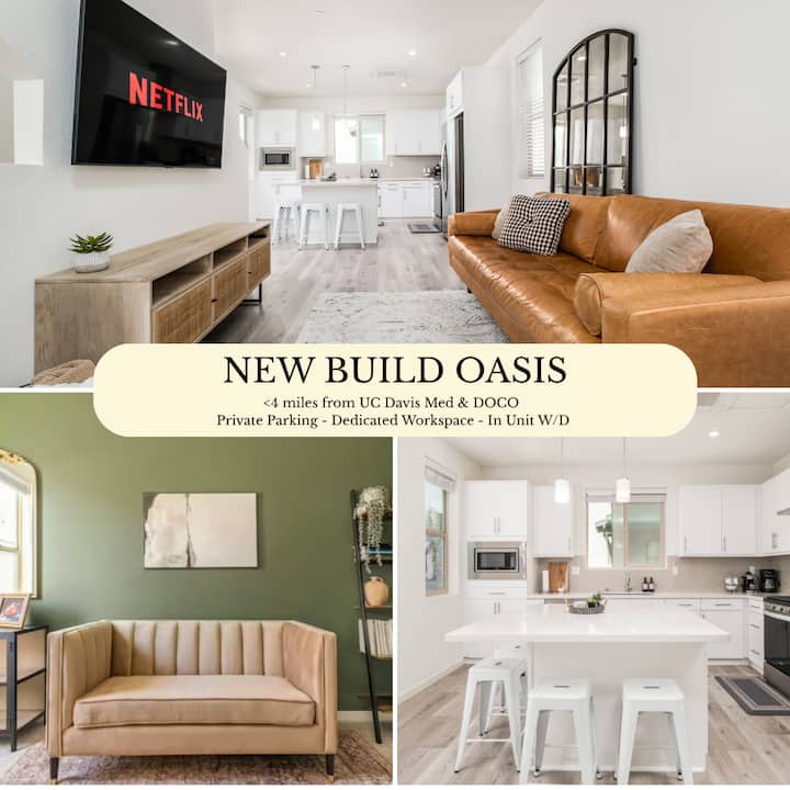 Exec 1br + Office Room | Parking & In-unit Laundry - Sacramento, CA