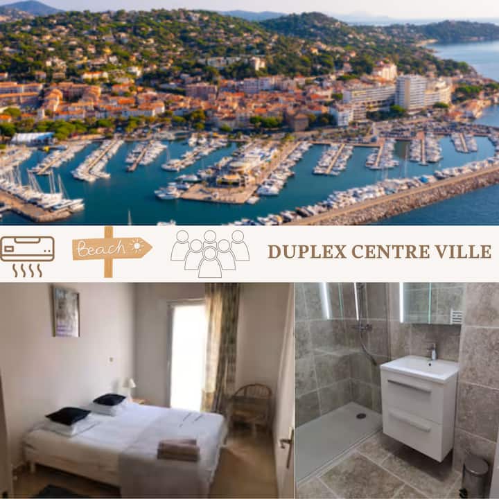 Duplex Familial 3chambres, Plage à 100m, Parking - Sainte-Maxime