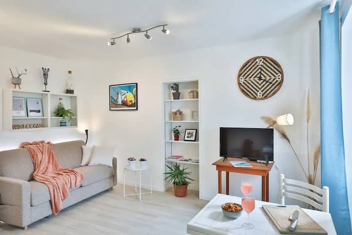 Sunny Studio + Terrasse, La Plage à 2 Pas ! - Olonne-sur-Mer