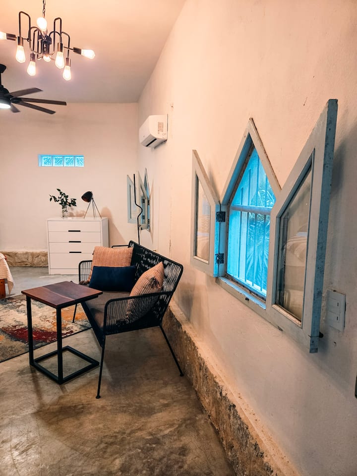 Jungle Casita With Rooftop Patio: Ac Pool Gym Wifi - Akumal