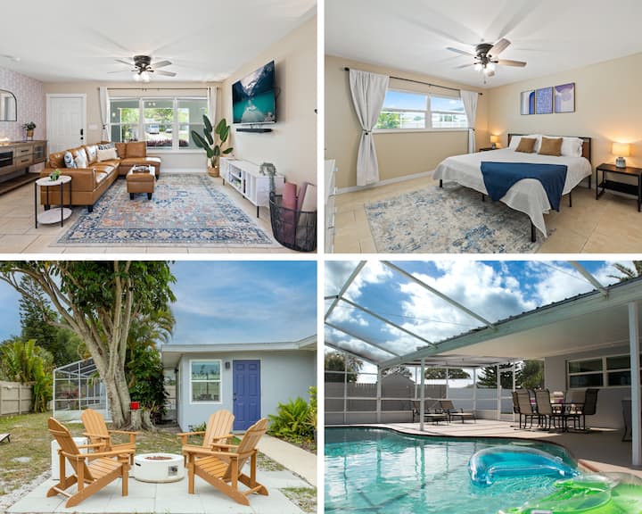Namaste Getaway ~ Heated Pool/private Yard - Palm Bay