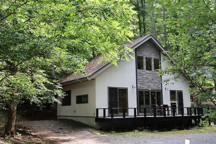 R-villa Ohk【f-10】ワンちゃんのみ可・開放感あふれる森の別荘 - Karuizawa