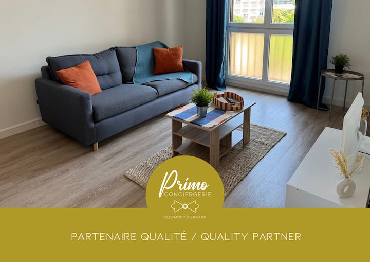 Bleu Mandarine Avec Parking By Primo Conciergerie - ibis Budget Clermont Ferrand Centre Montferrand