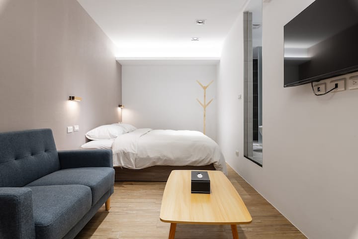 雙人房- Step Inn. 饒河夜市 1 Min Mrt Songshan Station - Taipei