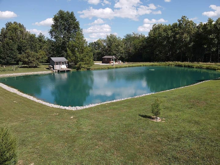 Lilypad-pondside Cabin, Kayaks, Trail, Country - Illinois