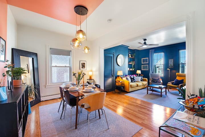 Spacious Designer 3br Minutes To Nyc Ewr W Parking - West New York, NJ