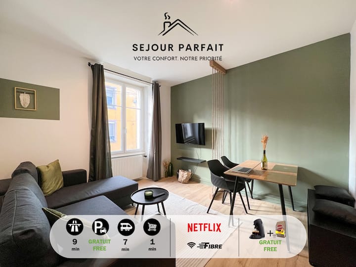 Appart'hôtel Le Valdoie - Rénové, Calme Et Netflix - Belfort