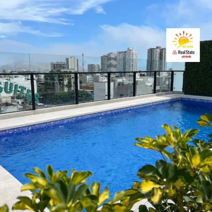 Lovely Dept Pool , Gym Brand New In Barranco 409as - Lima
