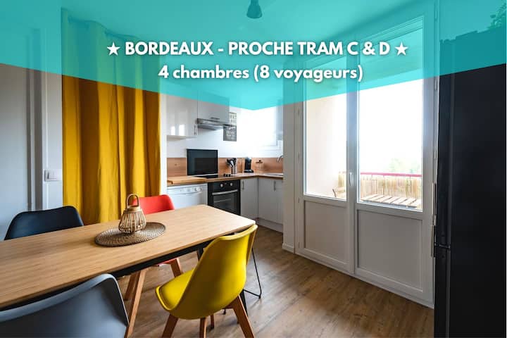 Life&travel - Appart Cosy - 4 Chambres - Bordeaux - Bordeaux