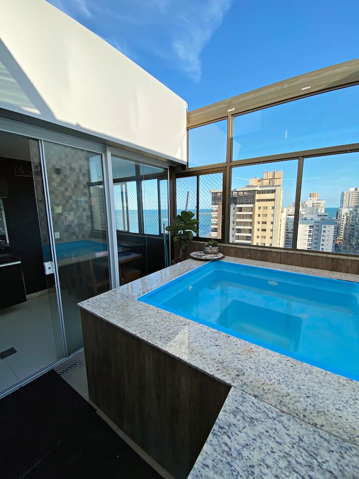 Cobertura Com Piscina Vista Mar Na Praia Da Costa - Vila Velha