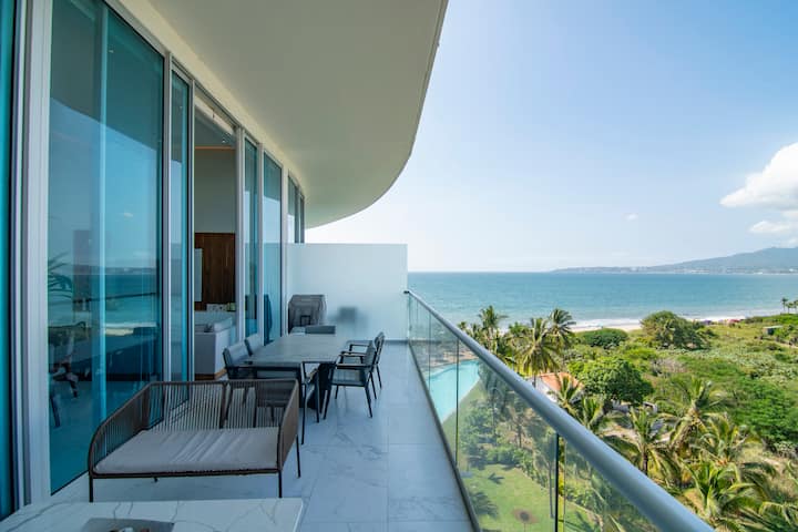 Departamento Nuevo Frente Al Mar | 3 Recamaras | - Bucerias