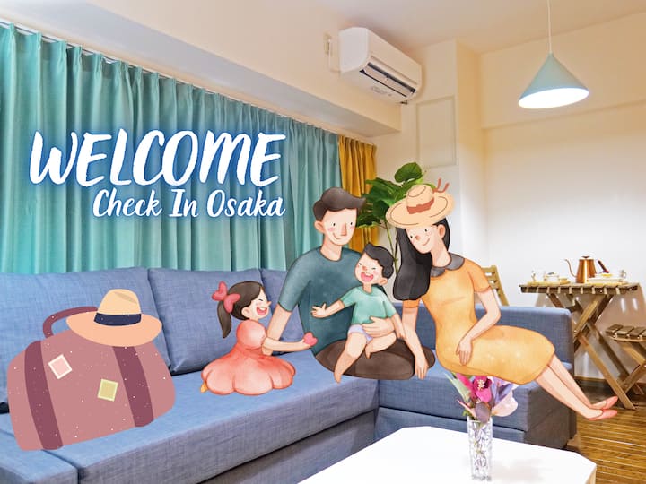 【 Special Price 】 3min-walk Sta/2room Apt/4bed/6p - Osaka, Japan