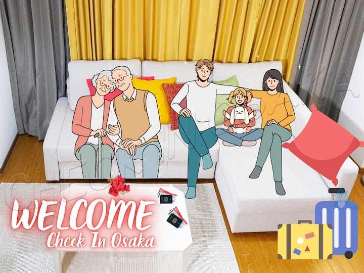 【 Special Price 】 3min-walk Sta/2room/4bed/max6pp - Osaka