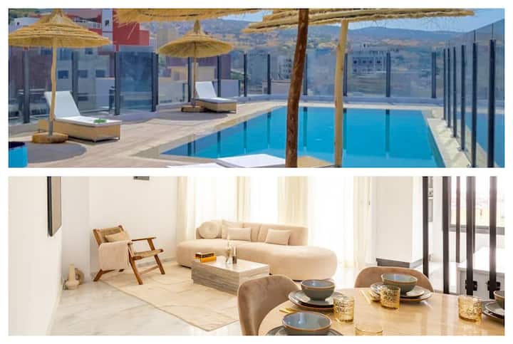 5 * Duplex De Luxe Avec Piscine Près De La Mer - Tangier