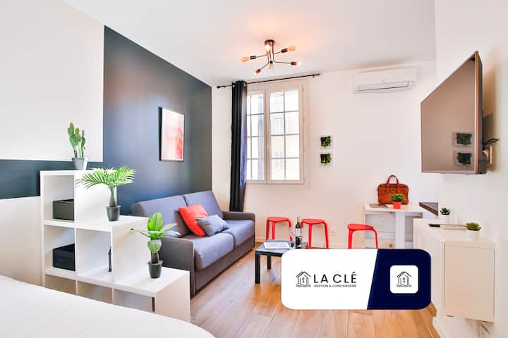 La Clé : Studio Clim, Balcon, Proche Gare Et Port - Tolone