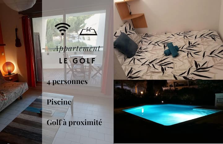 010 - Le Golf,  Appart 1chb, Terrasse, Piscine - Aigues-Mortes