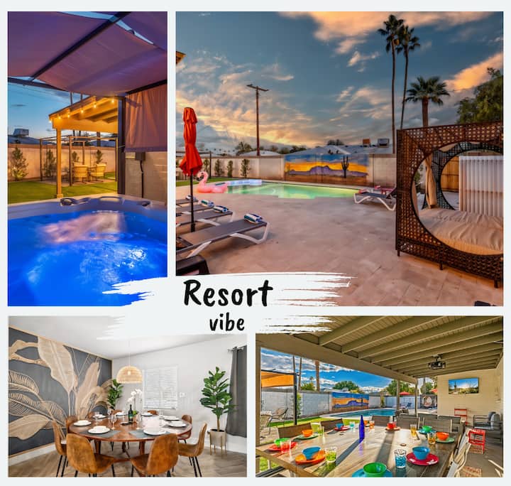 Epic Scottsdale Stay: Mural, Arcade | Heated Pool - Scottsdale, AZ
