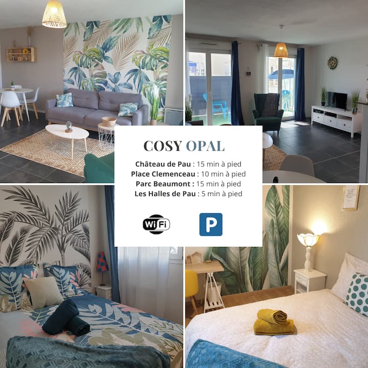Cosy Opal - T3 - Terrasse & Stationnement Gratuit - Pau