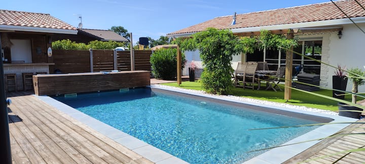 Villa De Vacances Avec Piscine - Carcans