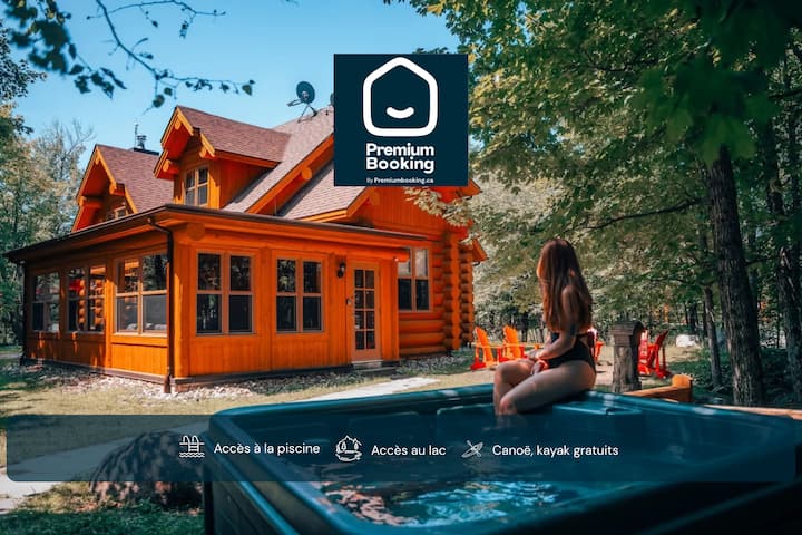 Nyctale |Spa Privé | Sauna&piscine |À 3min Du Lac - Saint-Sauveur