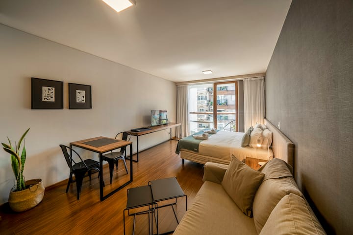 Luxury Studio With Rooftop Pool, Doorman And Gym - Buenos Aires