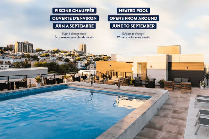 Le Bouleau | Parking | Piscine & Bbq | Bureau & Ac - Québec, QC