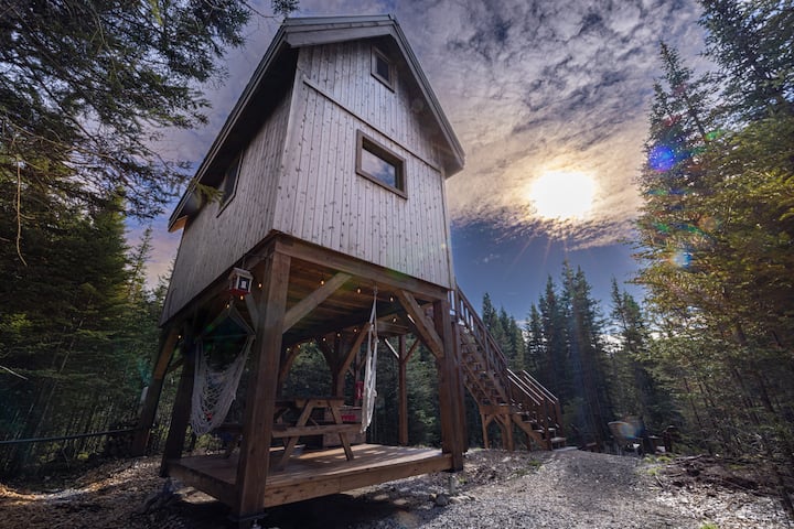 Cabine Perché Avec Poêle à Bois - La Luciole - Charlevoix