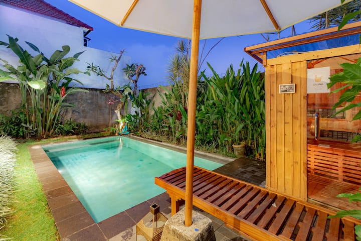 Sauna 2 Bedroom W Office - Canggu