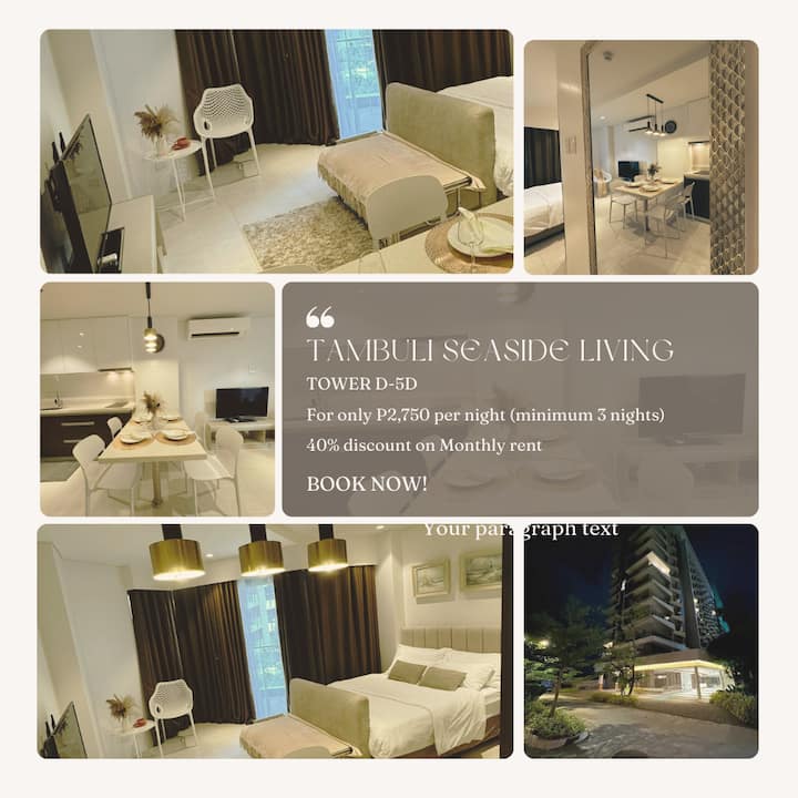 Tambuli Condominium For Rent. Tower D - Lapu-Lapu City