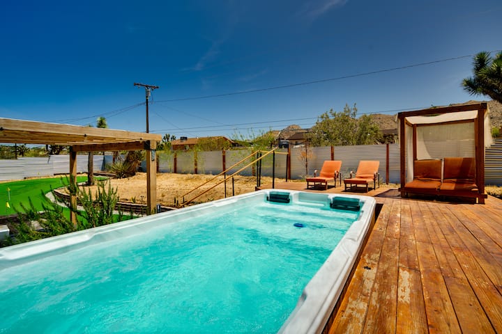 Swim Spa, Sauna, Massage Chair, Golf, 7min To Jtnp - Joshua Tree, CA