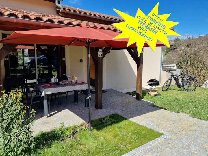 Sarlat T3 Piscine Parking Clim Wifi - Sarlat-la-Canéda