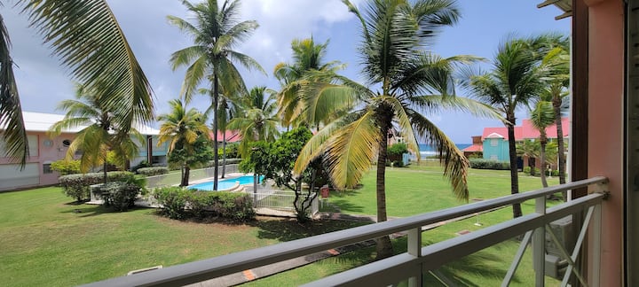 75m2, 2 Chambres ,Bord De Plage, 2 Piscines Jardin - Saint-François