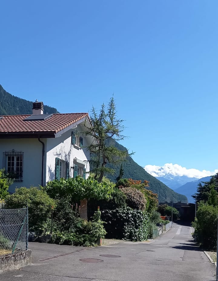 Cozy Vacation Home In Villeneuve - Montreux