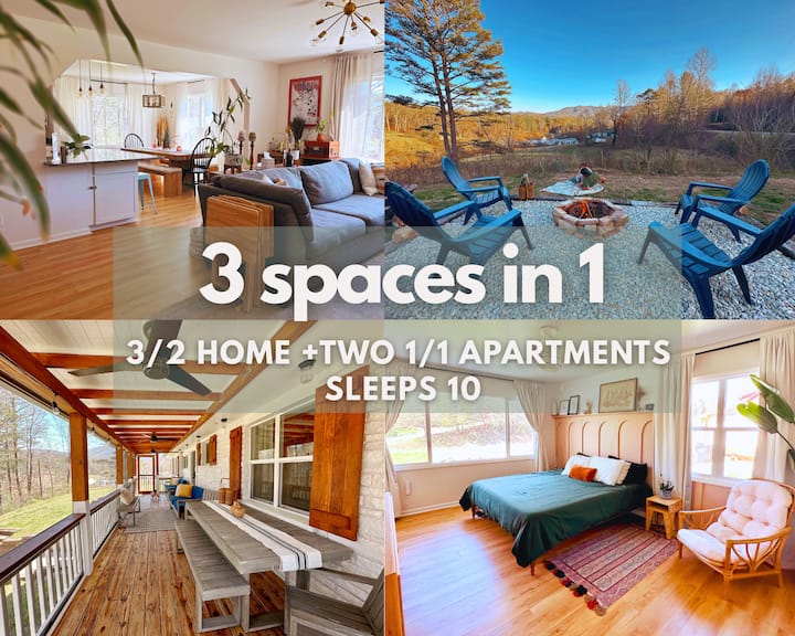 Epic Views • 2 Firepits • 1 Min To Downtown! - Bryson City, NC