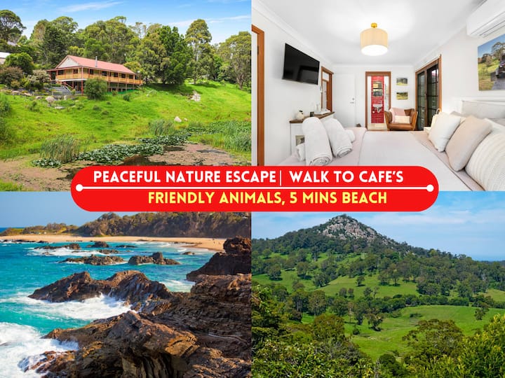 Charming 1bd Farmstay, Nature Views, Central, Pets - South Coast