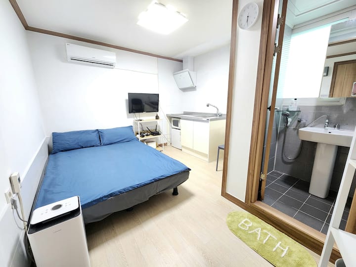 Fully Equipped One-room, 2 Min From Nokbeon Subway - Séoul