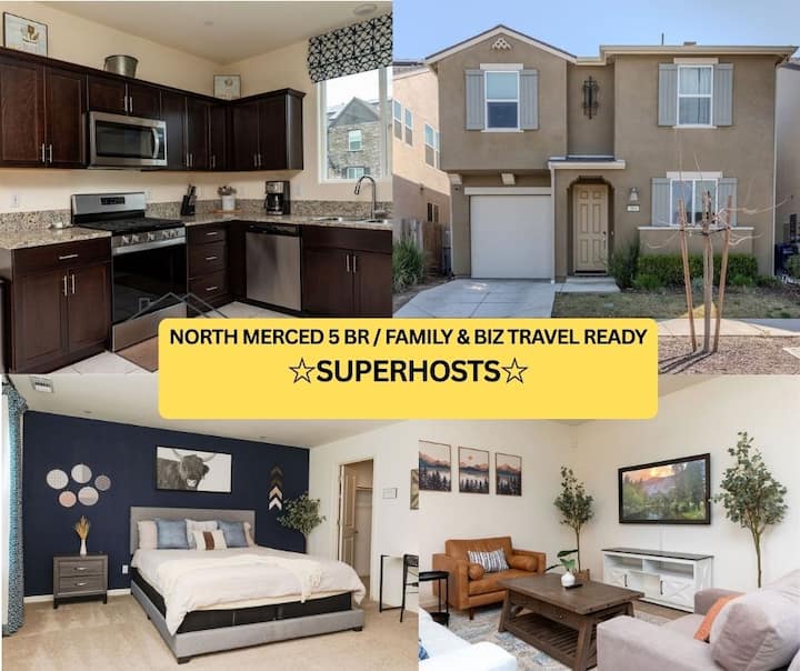 Modern & Clean 5 Bed Near Hospitals And Uc Merced - Merced, CA
