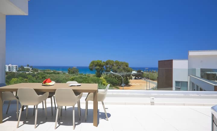 Seaview Luxury Villa 2 Min Beach - Northern Cyprus