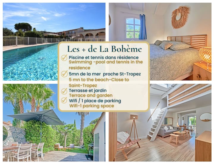 Proche Saint-tropez-4/6 Personnes-piscine-tennis - Ramatuelle