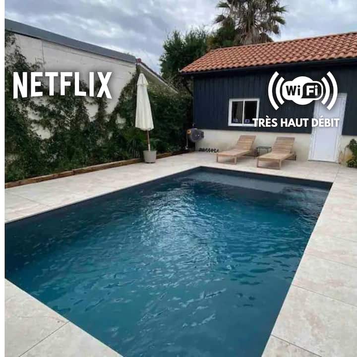 Villa 3 Chambres, Piscine, 800m Plage Climatisée - Gujan-Mestras