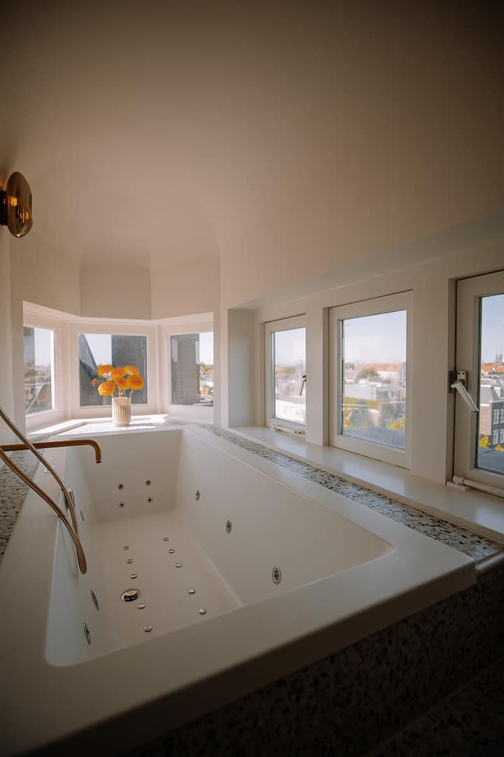 Amazing Penthouse With Rooftop, Spa, Sauna&jacuzzi - Amsterdam