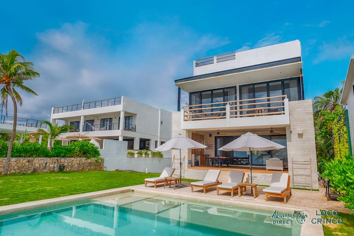 New Luxe Beachfront Villa With Two Pools & Chef! - Akumal