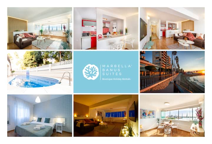 Marbella Banus Suites-beach Front Apartment, Cozy - Marbella