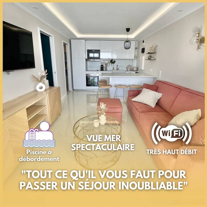 Luxueux Appartement - Vue Mer - Piscine - Monaco - Èze