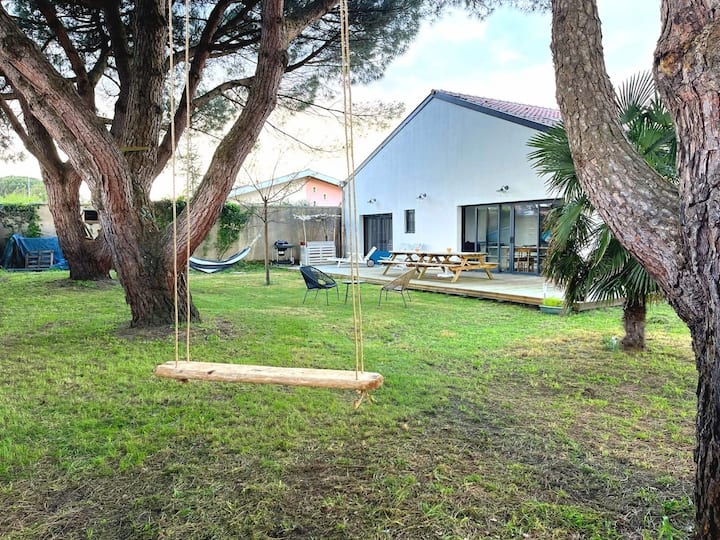 Villa 10pers Jardin-cœur De Léon - Lac & Océan - - Vielle-Saint-Girons
