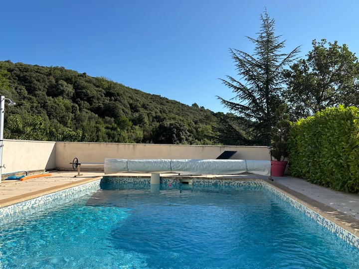 Villa Des Chênes Au Calme Avec Piscine - Alès